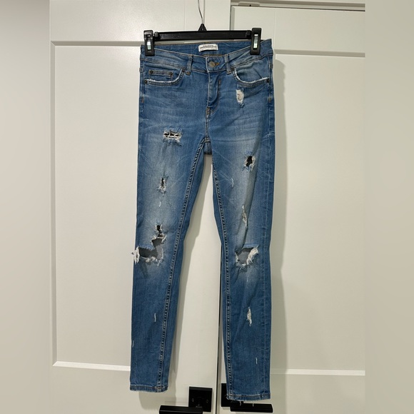 Zara | Jeans | Zara Ripped Skinny Jeans | Poshmark